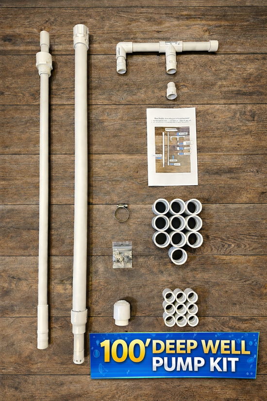Manual Deep Well Hand Pump Kit (10–150 ft) | Bradley Well Pumps