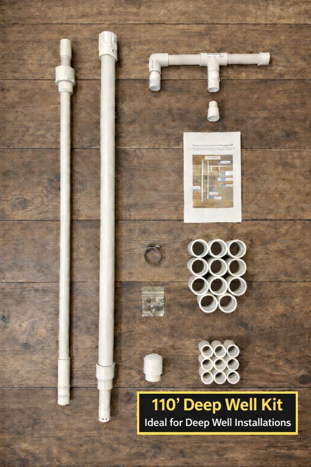 Manual Deep Well Hand Pump Kit (10–150 ft) | Bradley Well Pumps