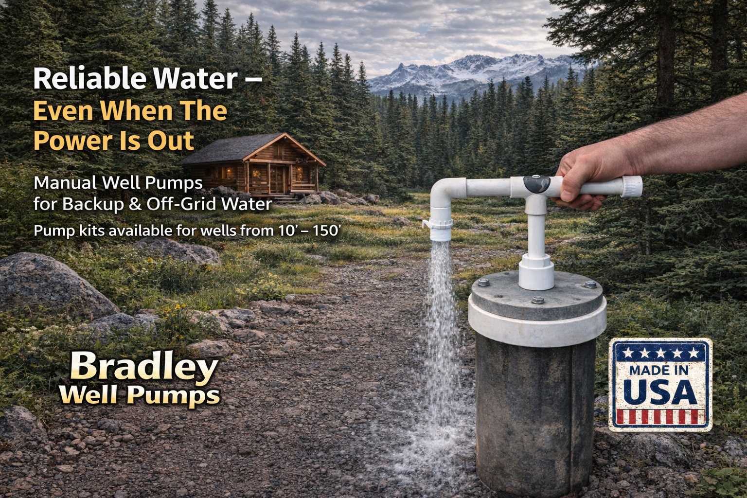 Manual Well Pump Kits for Reliable Water — No Power Required – Bradley ...